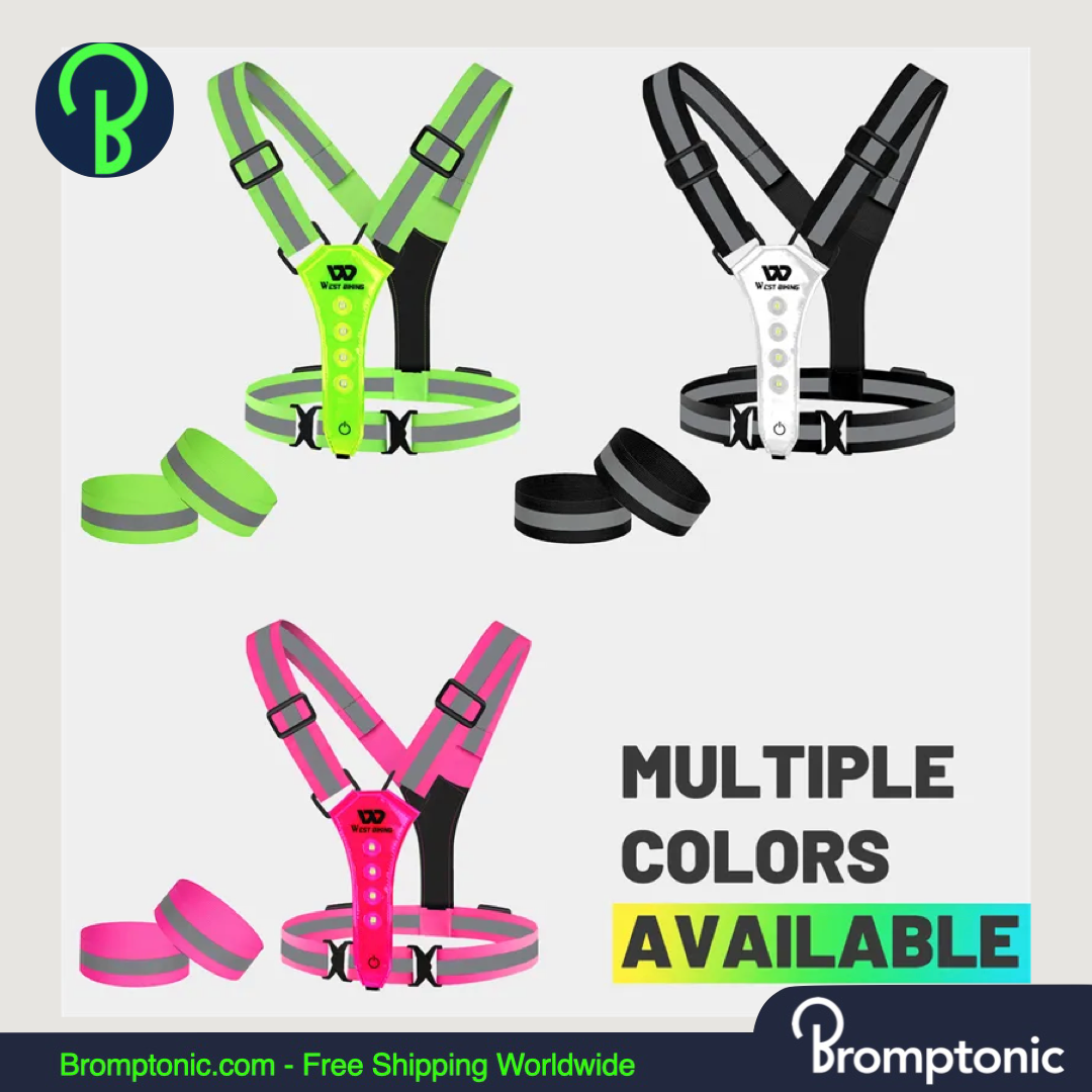 Brompton Light Reflective Strap Vest - Bromptonic