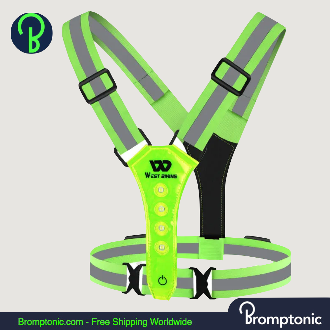 Brompton Light Reflective Strap Vest - Bromptonic