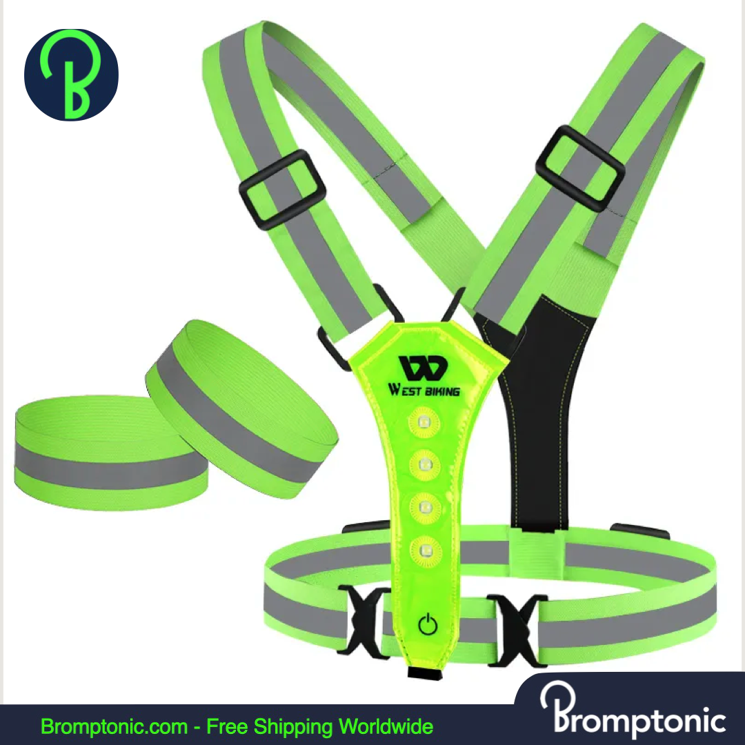 Brompton Light Reflective Strap Vest - Bromptonic