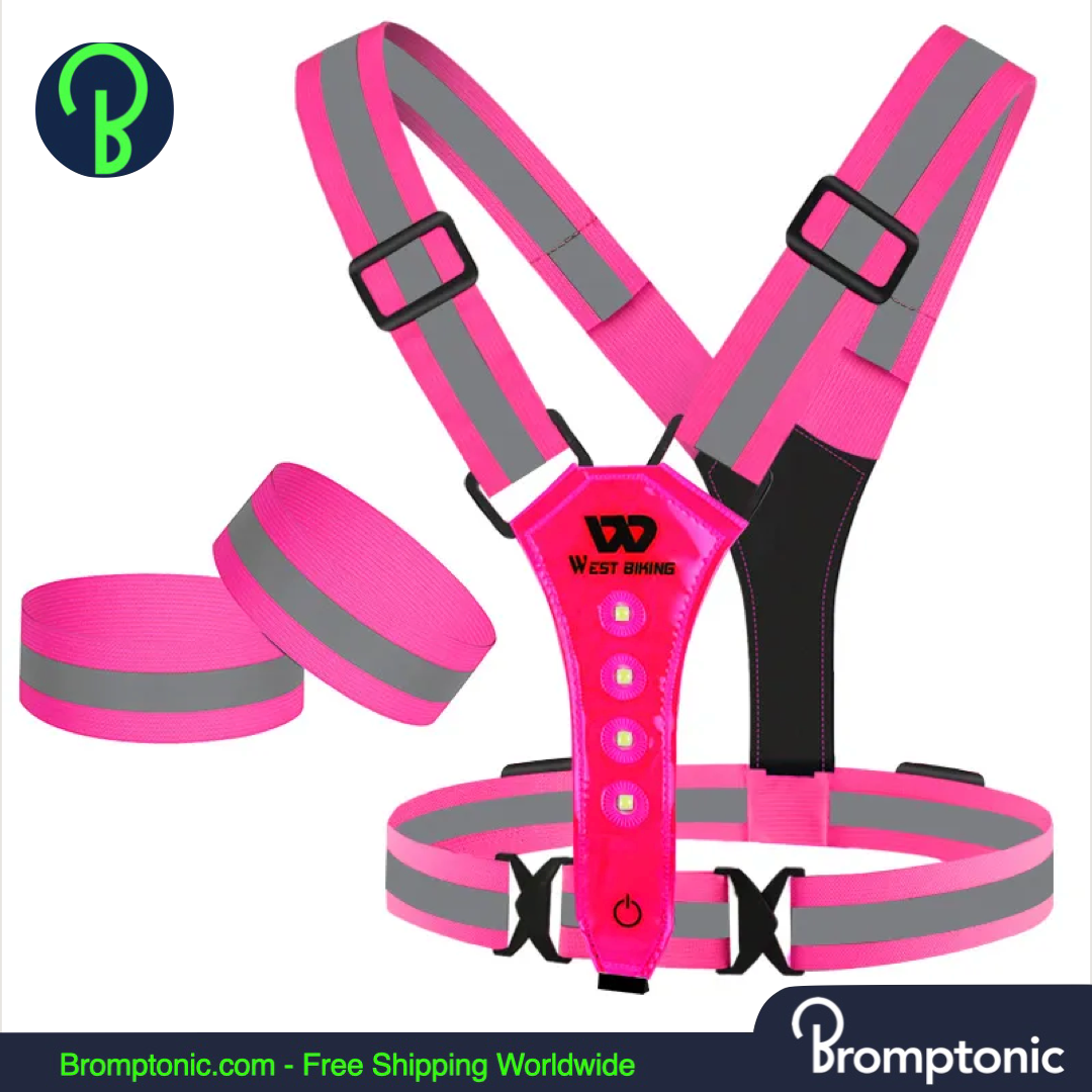 Brompton Light Reflective Strap Vest - Bromptonic