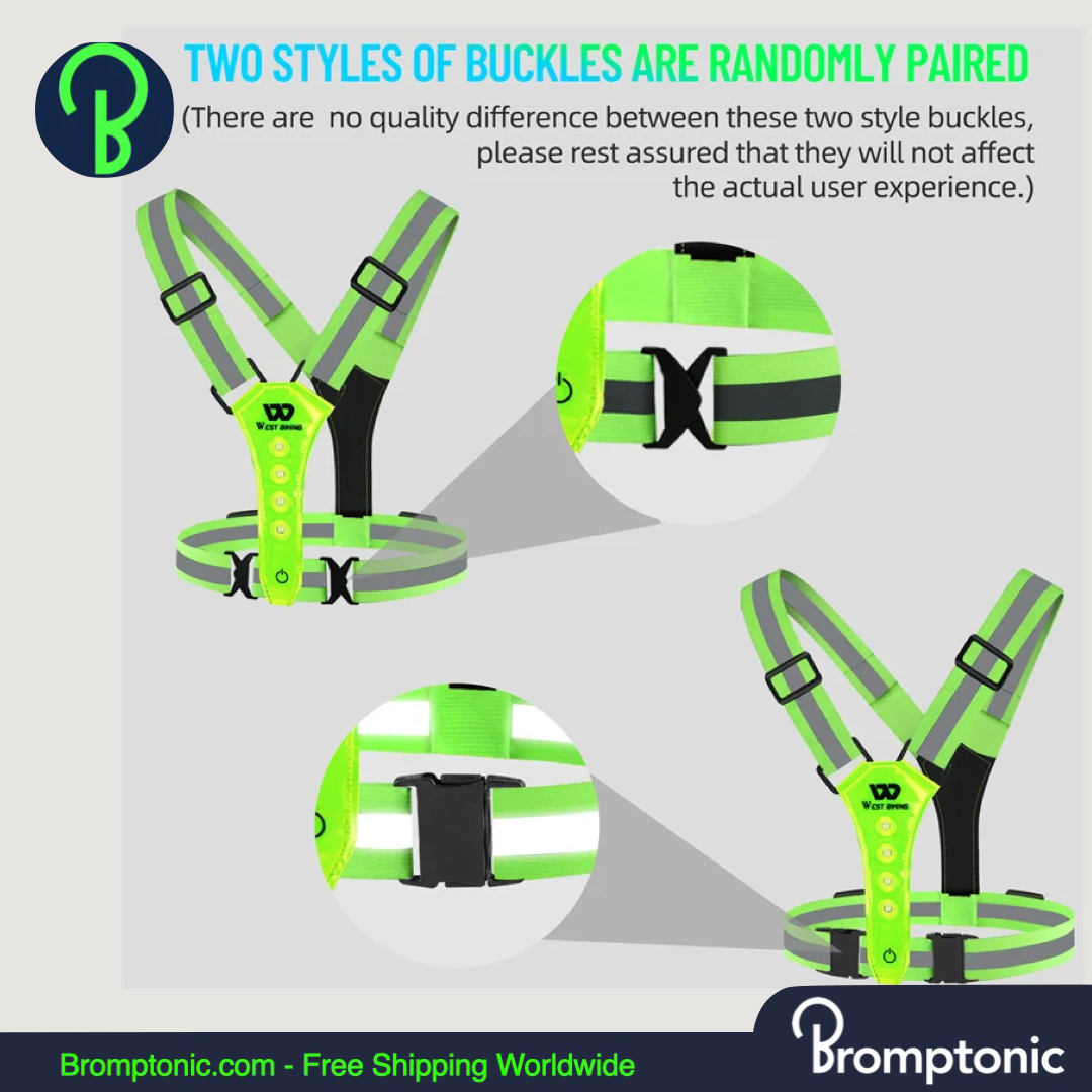 Brompton Light Reflective Strap Vest - Bromptonic