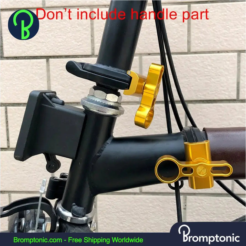 Brompton Magnetic Bicycle Hinge Clamp Plate Lever Set